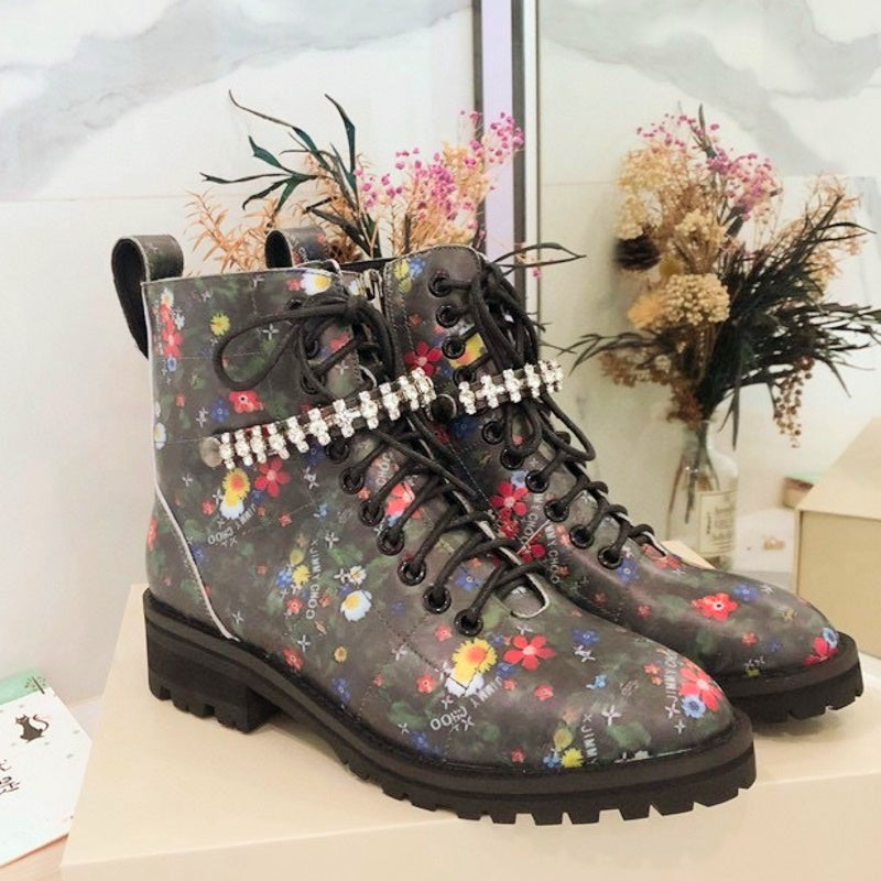 Chu Boots Black Flowers – SHOP N25